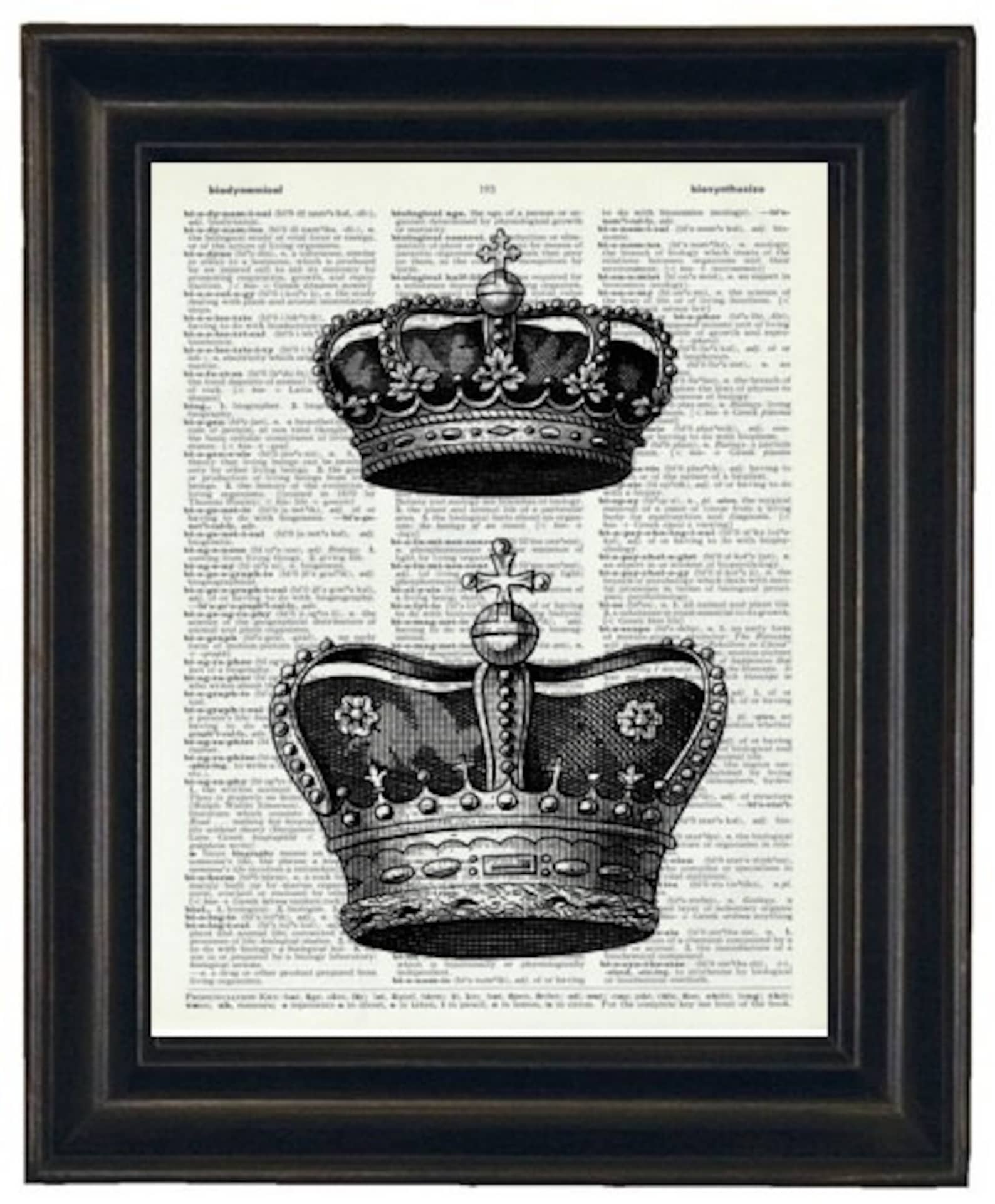 Upcycled Dictionary Art Print Antique Typewriter on Vintage | Etsy