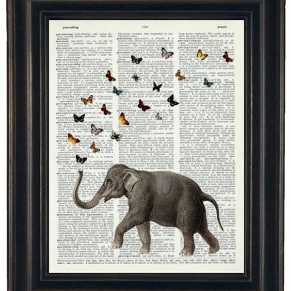 Elephant Dictionary - Etsy