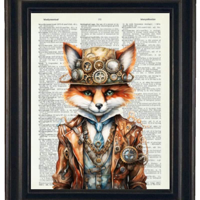 Steampunk Fox - Etsy