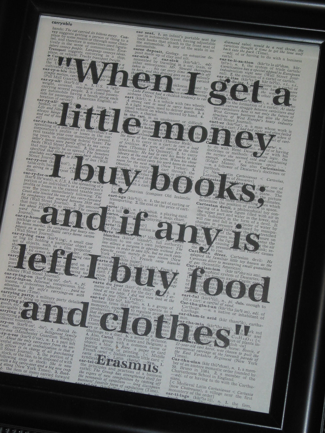 Typography Quote Art Print Dictionary Art Print Saying Art | Etsy