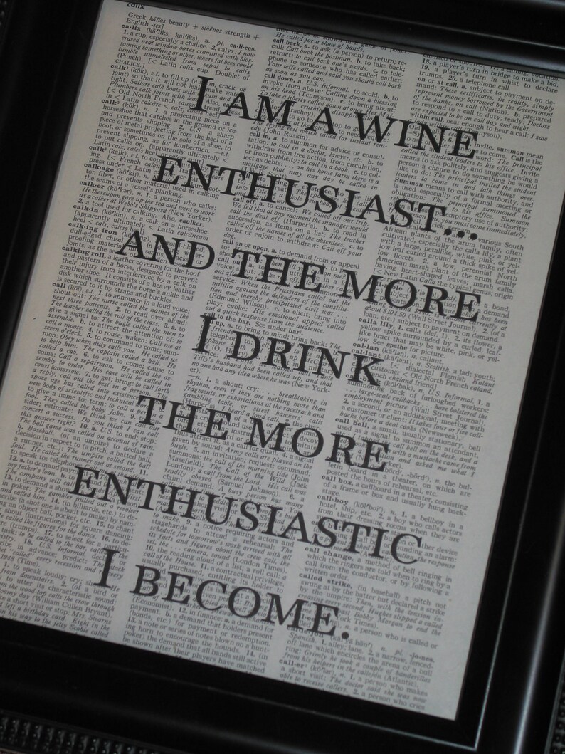 Typography Print Quote Art Print Dictionary Art Print Upcycled - Etsy