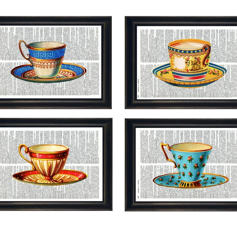 Teacups Print - Etsy