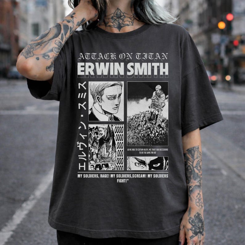 Vintage Erwin Smith Attack on Titan Shirt, Sweatshirt, Hoodie, Shingeki ...
