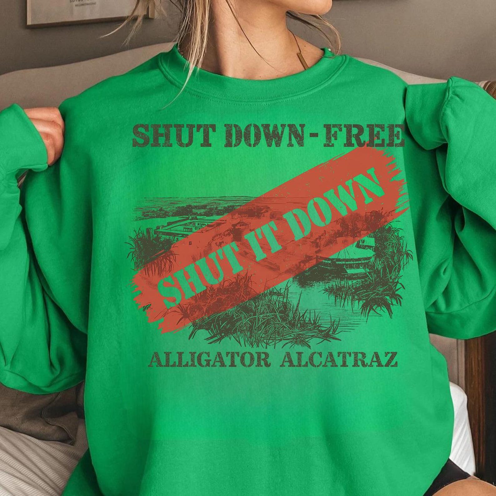 Anti Alligator Alcatraz PNG, Stop Alligator Alcatraz Design, Save ...