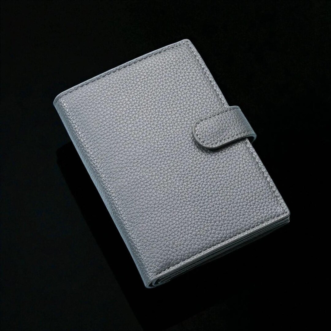 Vegan Leather Travel Binder Wallet | Unisex PU Passport Holder & Multi ...