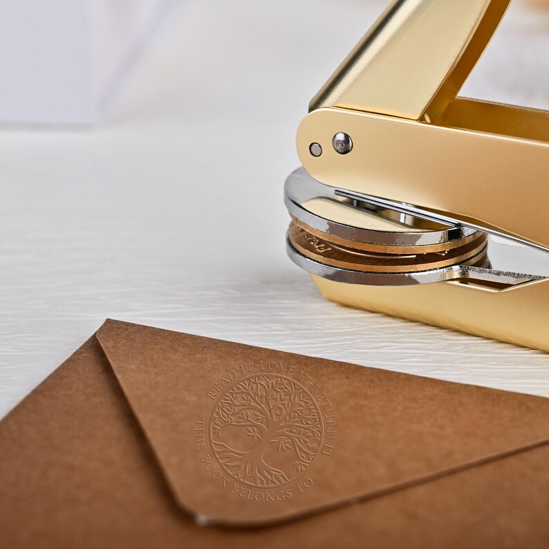 Personalized Monogram Napkin Embosser, Custom Logo Wedding Embosser ...