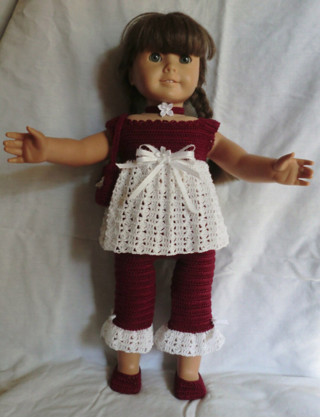AG 198 Fancy Capri Set - Crochet Pattern for 18-inch Soft Body Dolls - Etsy