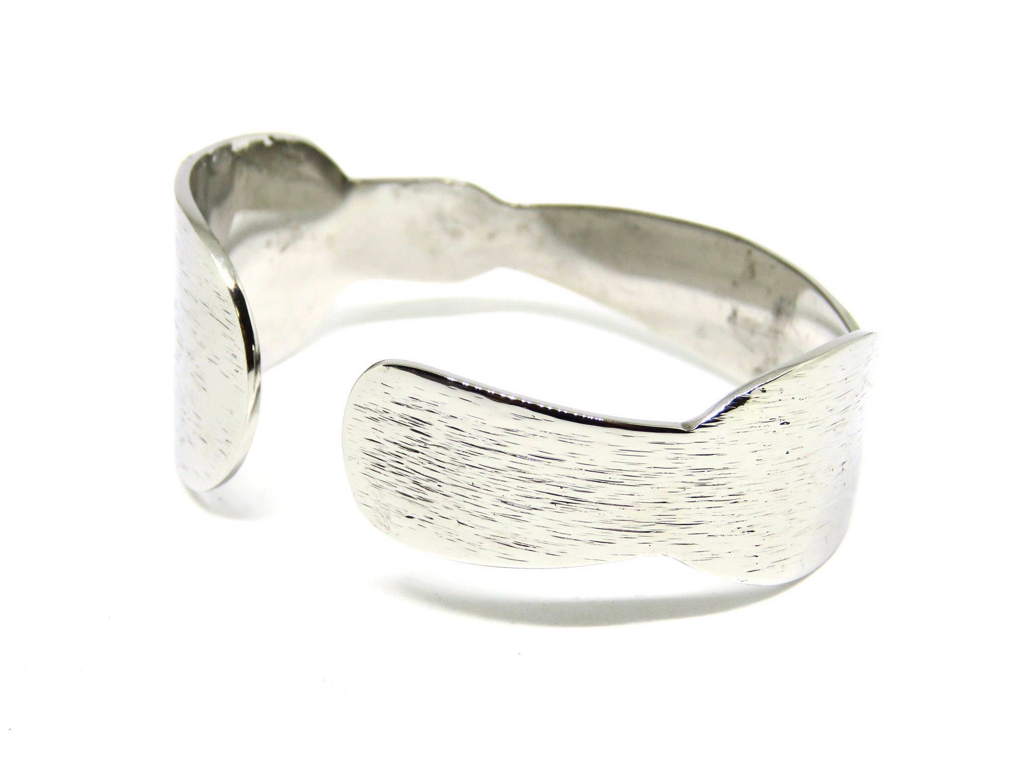 Stainless Steel Bracelet Cuff Adjustable Bracelet Metal - Etsy