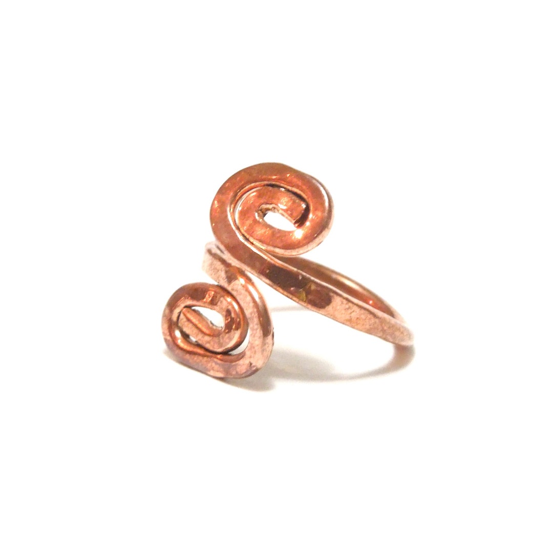 Kupfer-Ring, Frauen, Männer, Spiegel, fertig, verstellbar, Größe 6-8 ...