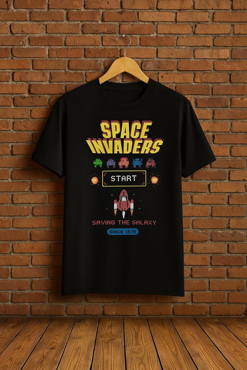 Retro Gaming T-shirt "space Invaders" - Etsy