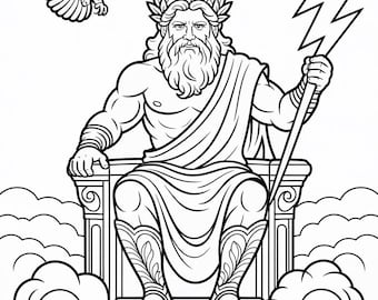 Greek Mythology Coloring Pages: 25 Printable Myth & Hero Scenes ...