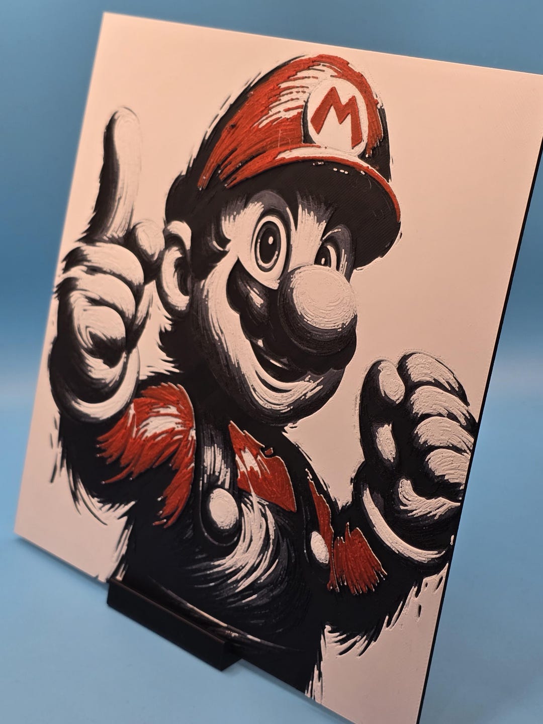 Mario Bros Luigi Mario Kart 3d Printed Wall Art, Hueforge, Mural ...