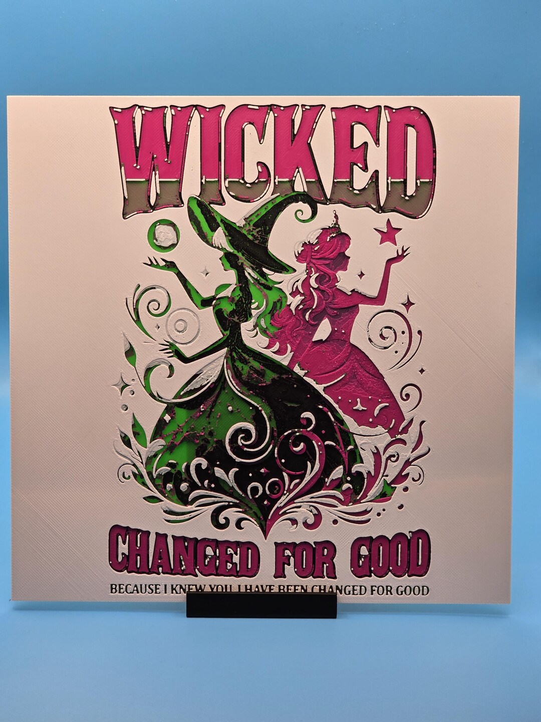 Wicked Wizard of Oz 3d Printed Wall Art, Hueforge, Mural, Decoration ...