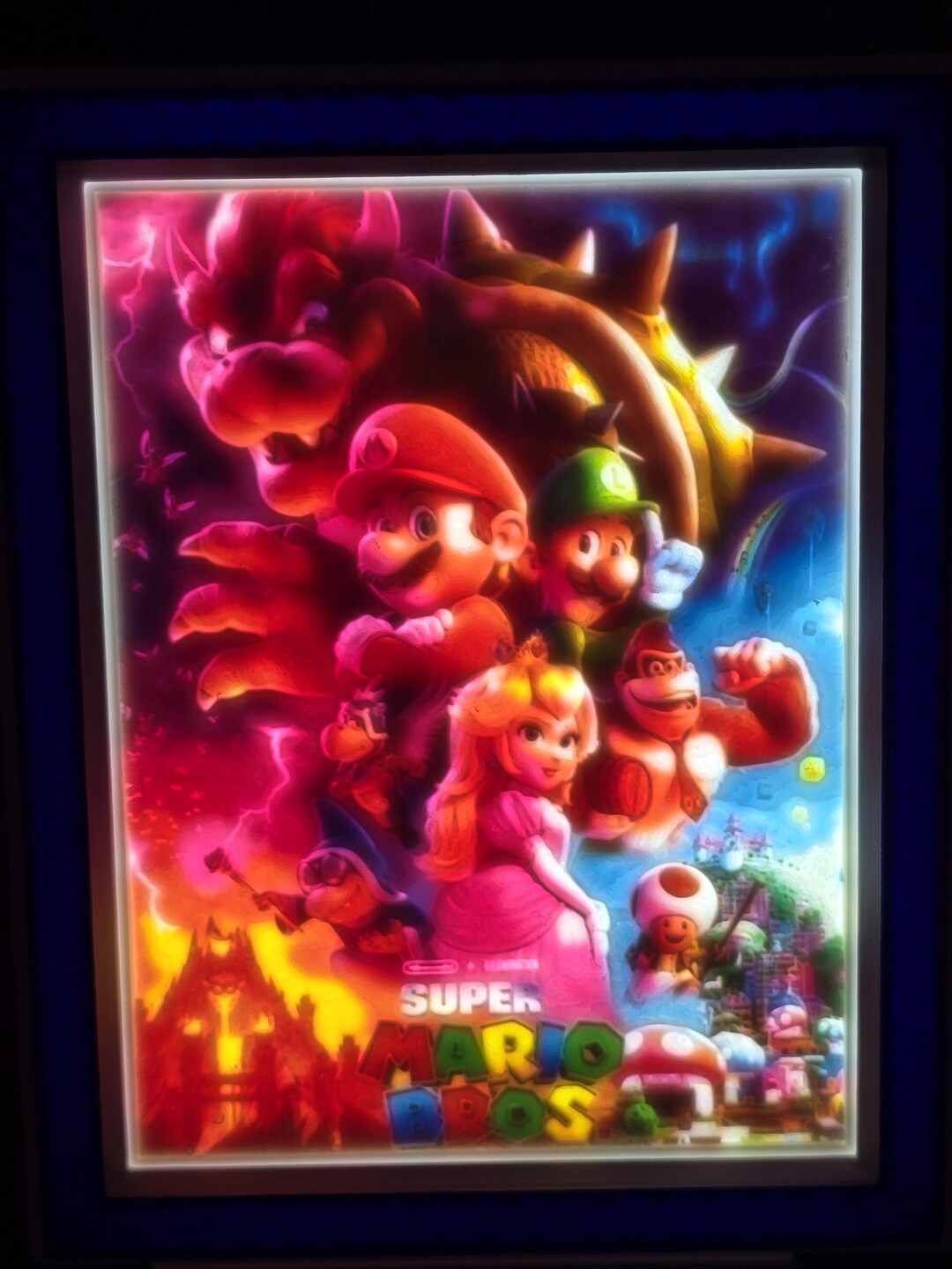 Mario, Luigi, Bowser Lithophane 3d Printed Night Lamp, Bedside Lamp ...