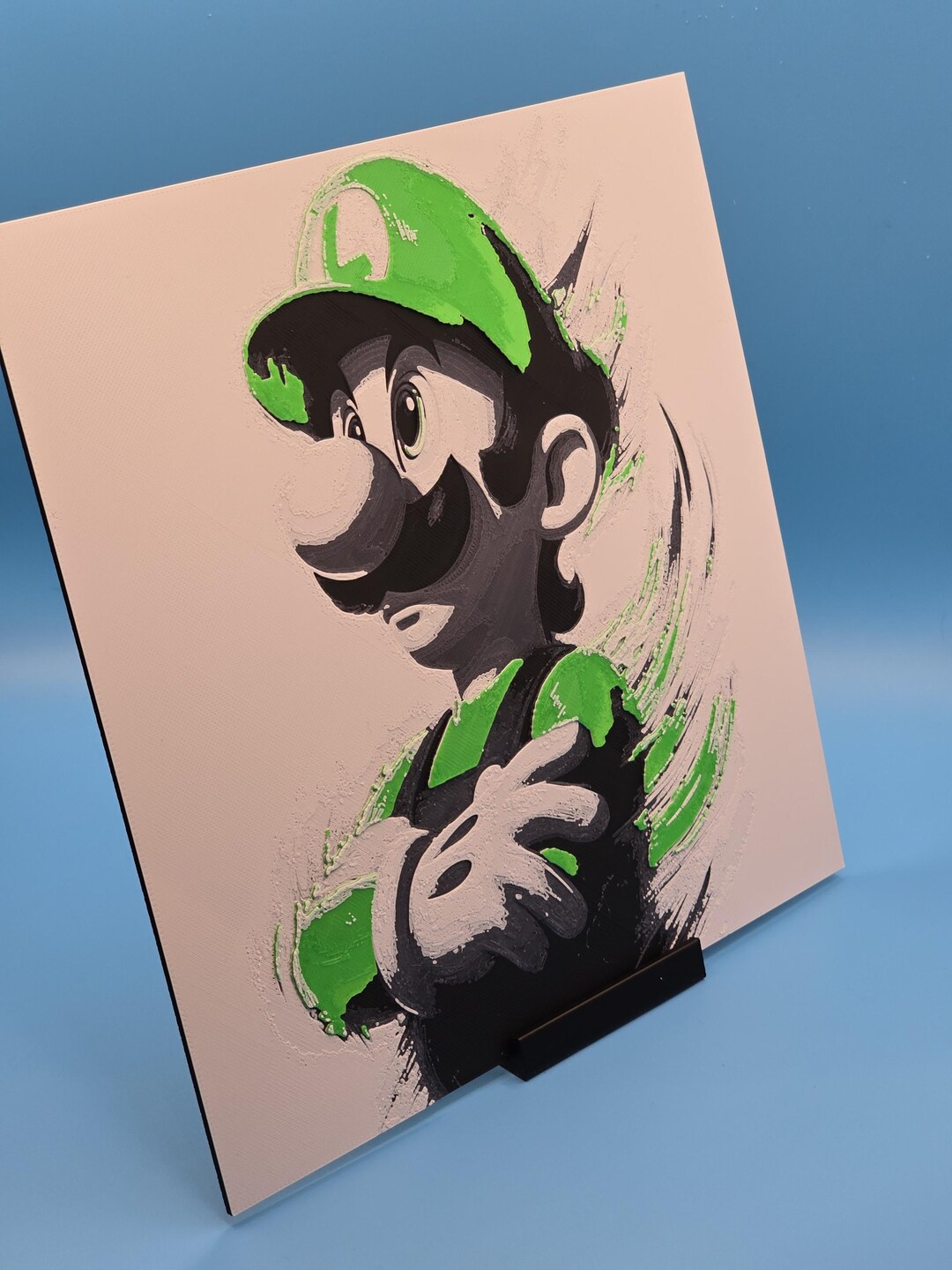 Mario Bros Luigi Mario Kart 3d Printed Wall Art, Hueforge, Mural ...
