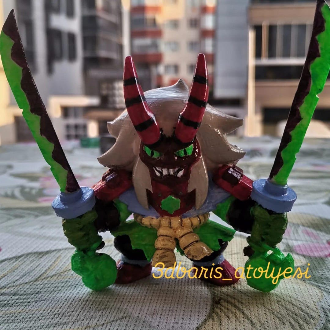 Oni Kenji Samurai Warrior STL File: 3D Print Model (digital Download ...