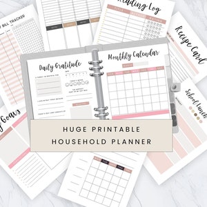 Printable Household Planner, Ultimate Family Planner, Busy Mom Planner ...