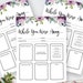 Printable Notes From Teacher Cards, Spring Floral Teacher Mail, Shout ...