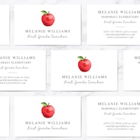 Editable School Business Card Template, Education Branding, Modern ...