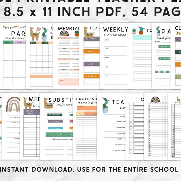 Printable Teacher - Etsy