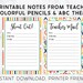 Printable Teacher Mail, Colorful Notes From Teacher, School Reward ...