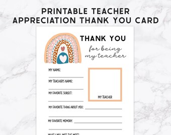 End of Year Teacher Letter - Etsy