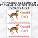 Printable Cat Classroom Reward Punch Cards, Set of 2 Incentive Cards ...