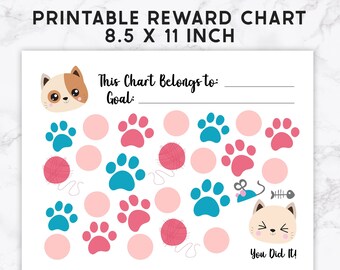 Cat Homeschool Chart - Etsy