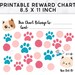 Printable Cat Theme Reward Chart, Girls Reward Chart, Toddler Reward ...