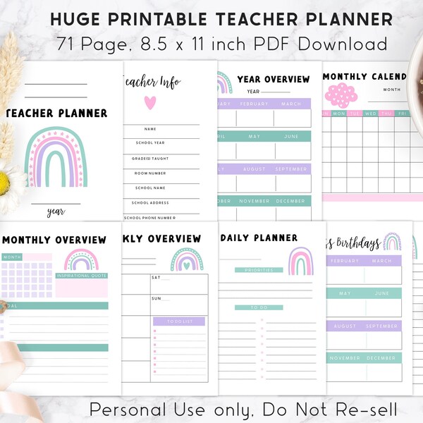 Teacher Binder - Etsy