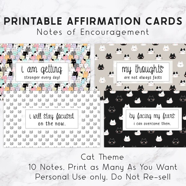 Mental Health Notes Cards - Etsy