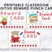 Printable Classroom Reward Punch Cards Set of 3 Incentive | Etsy