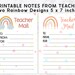 Printable Notes From Teachers Rainbow Reward Cards Rainbow - Etsy