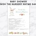 Nursery Rhymes Game Quiz Baby Shower Game Printable Bunny - Etsy