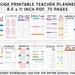 Printable Teacher Planner Rainbow Theme Ultimate Teacher - Etsy