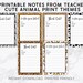 Printable Notes From Teacher Cards, Shout Out Cards, Caught Being Good ...