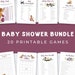 Purrfect Baby Shower Game Bundle, Printable Baby Shower Game Pack ...