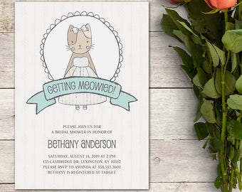 Engagement Card Printables Yass You're Getting Meowied | Etsy
