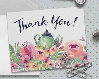 Tea party thank you | Etsy