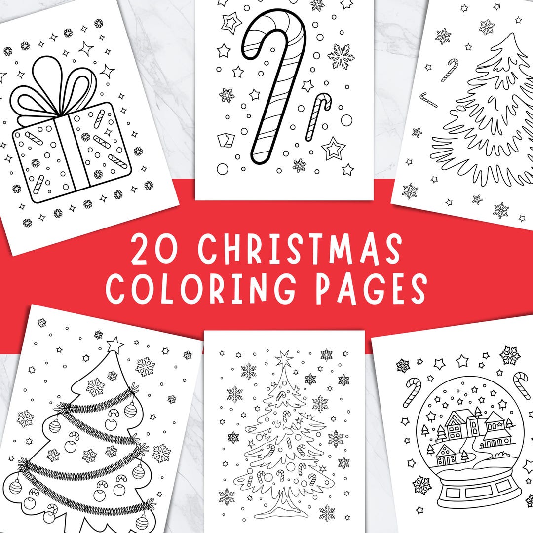 Christmas Coloring Pages, Christmas Printable Kids Activity Pages, Fun ...