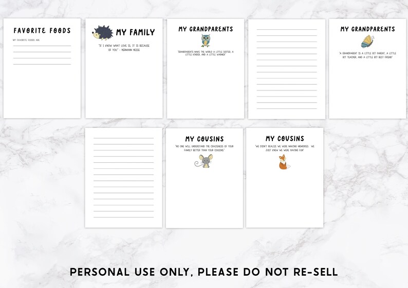 Printable Baby Book Baby Book Pages Baby Milestone Book - Etsy