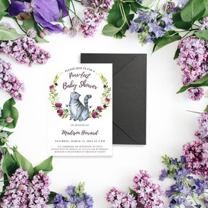 Cat Baby Shower Invitation, Editable Purr-fect Baby Shower Template ...