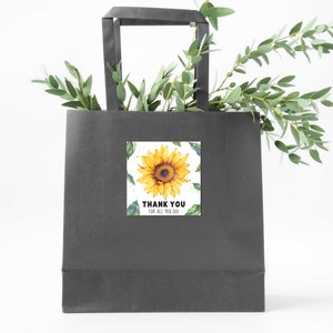 Editable Thank You Gift Tags, Printable Sunflower Teacher Gift Tags ...