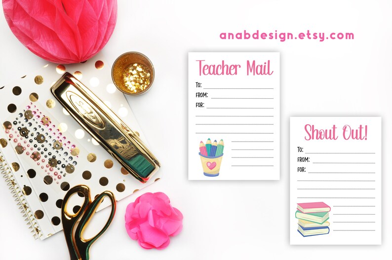 Printable Notes From Teacher Cards School Supply Reward - Etsy Canada