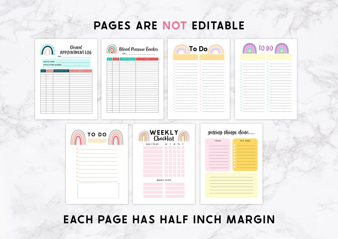 Printable Household Planner, Ultimate Family Planner, Busy Mom Planner ...