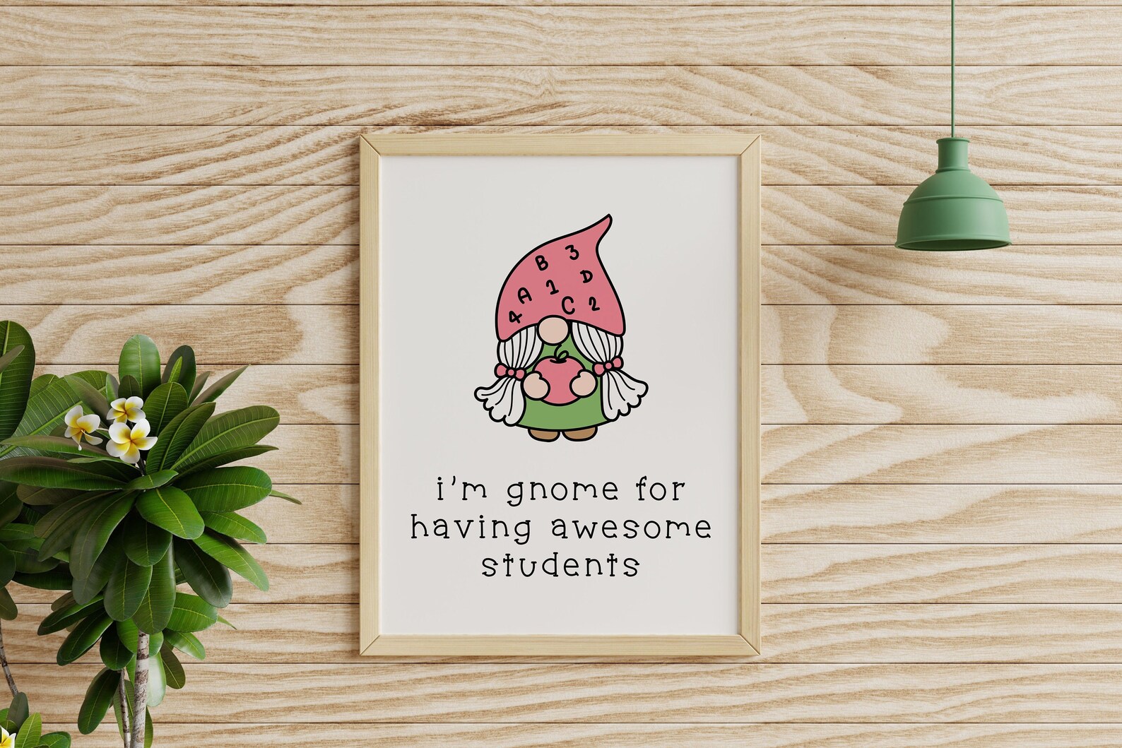 Teacher Classroom Art Teacher Art Print Gnome Classroom - Etsy