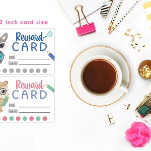 Printable Classroom Reward Punch Cards, Set of 2 Woodland Animals ...