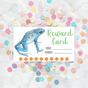 Printable Classroom Reward Punch Cards, Ocean Life Positive Class ...