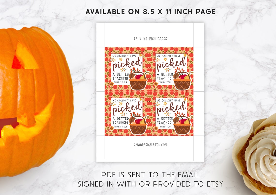 Printable Teacher Gift Tags Autumn Teacher Gift Teacher - Etsy