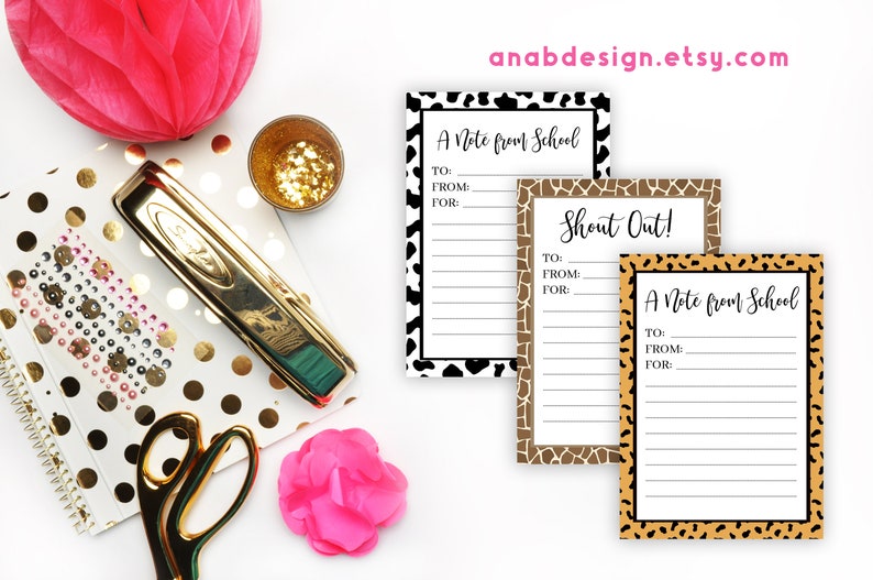 Printable Notes From Teacher Cards Shout Out Cards Caught | Etsy